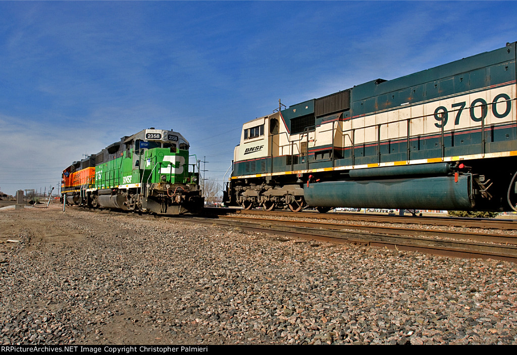 BNSF 9700 and BNSF 2358